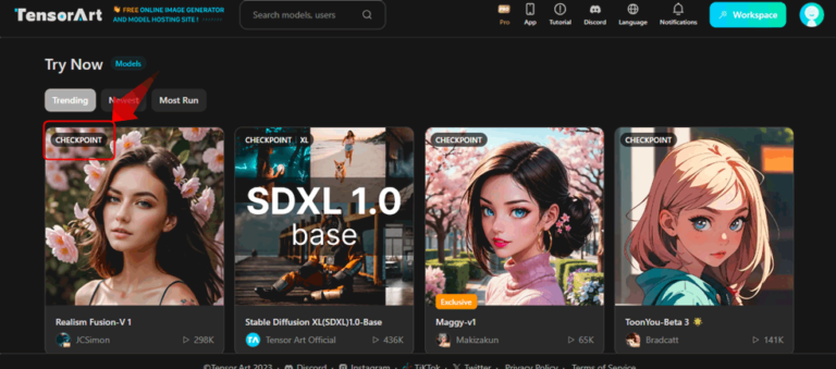 Tensor Art 無料ガイド: AI美女とAIイラストの創作使い方